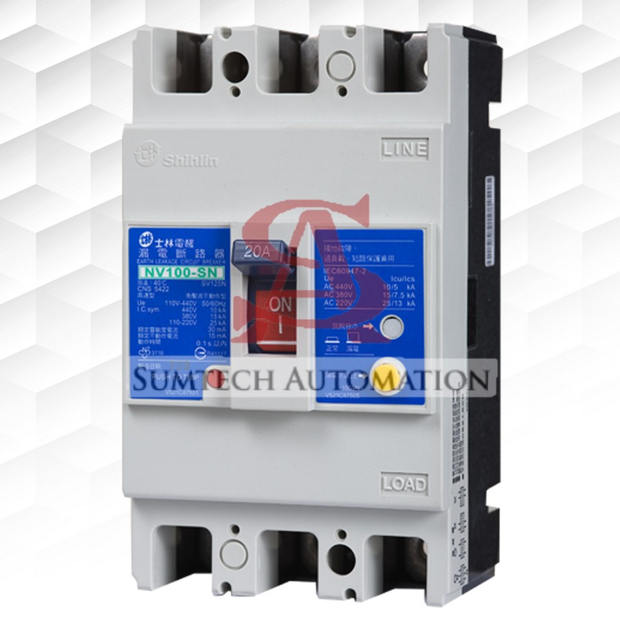 士林 NV100-SN 3P 高速型 30mA 固定 漏電斷路器 | 蝦皮購物