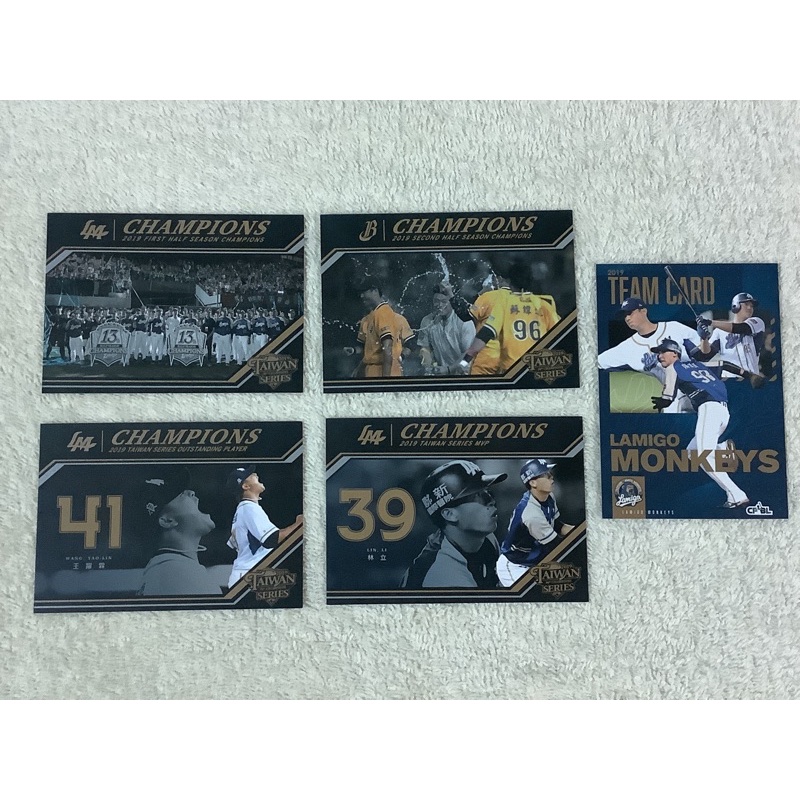 CPBL 球員卡 2019 Lamigo 桃猿 林立 王躍霖 冠軍賽卡 團隊卡 中職球員卡 | 蝦皮購物