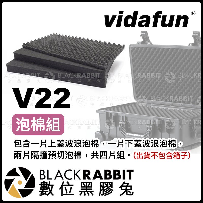 Vidafun V22 單售 泡棉組 不含箱子 】 氣密箱 防撞箱 手提箱 硬殼箱 防水箱 泡綿 數位黑膠兔 | 蝦皮購物