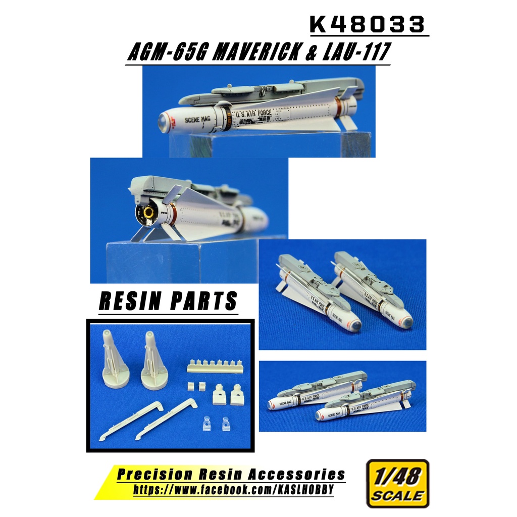 【工匠模型】KASL 1/48 AGM- 65G 65E Maverick & LAU-117 小牛飛彈套裝組 | 蝦皮購物