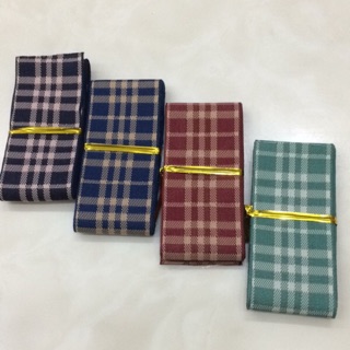 4cm韓國進口格子方格織带2面可用 緞帶 | 蝦皮購物