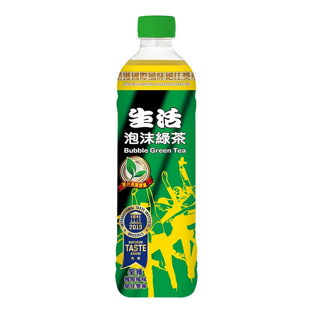 生活 泡沫綠茶微甜[箱購] 590ml x 24【家樂福】 | 蝦皮購物
