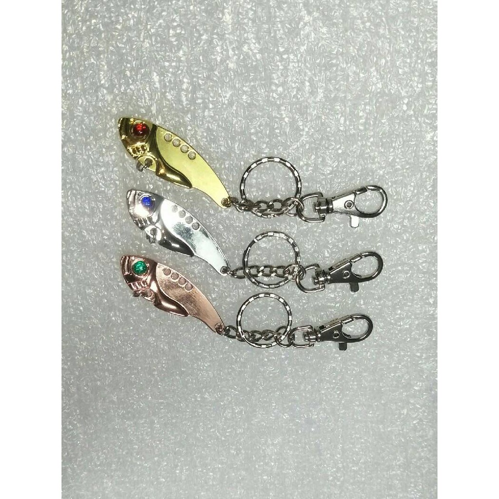 米字號 鍍鈦 金屬魚 鑰匙圈(Metal fish key ring) | 蝦皮購物