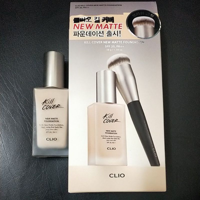 保留中！ (二手) CLIO Kill Cover New Matte 霧面持妝粉底液 38ml | 蝦皮購物