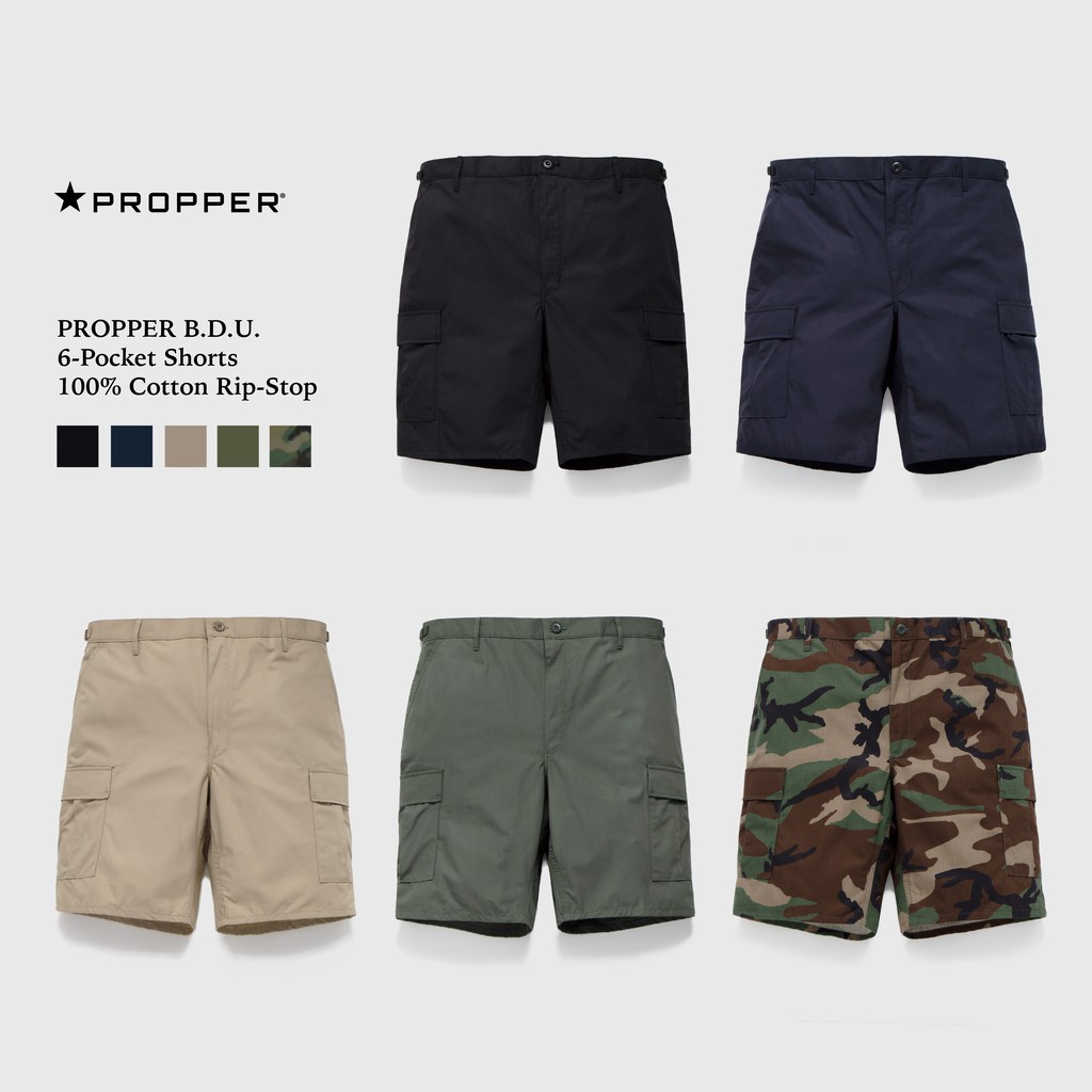 WEARCOME 】PROPPER BDU 6-POCKET SHORTS 六口袋短褲 抗撕裂布料 長谷川 AH.H | 蝦皮購物