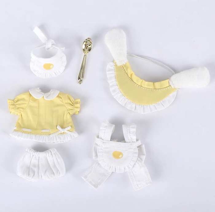 《現貨》【風閣】蛋黃醬套裝 - ob11 黏土人 gcs 蛋黃 小廚娘 洋裝 女裝 女僕 T恤 套裝 娃服 娃套裝 | 蝦皮購物