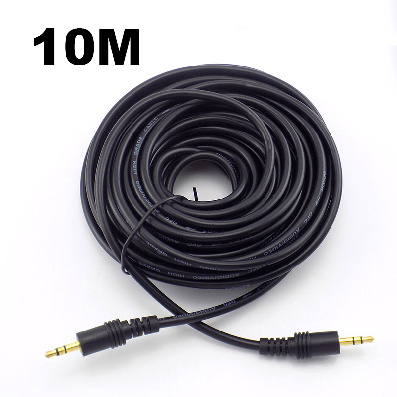 1.5/3/5/10m DC 3.5mm RCA 立體聲音頻公插孔到公對母延長線用於耳機 MP3/4 電視電腦連接器 T | 蝦皮購物
