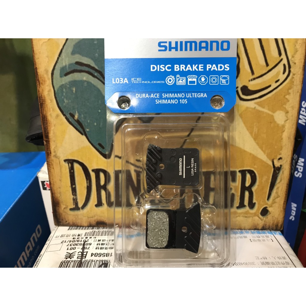 [304bike 台北市]shimano L03a Dura-Ace Ultegra 105碟煞公路車 來令片 樹脂散熱 | 蝦皮購物