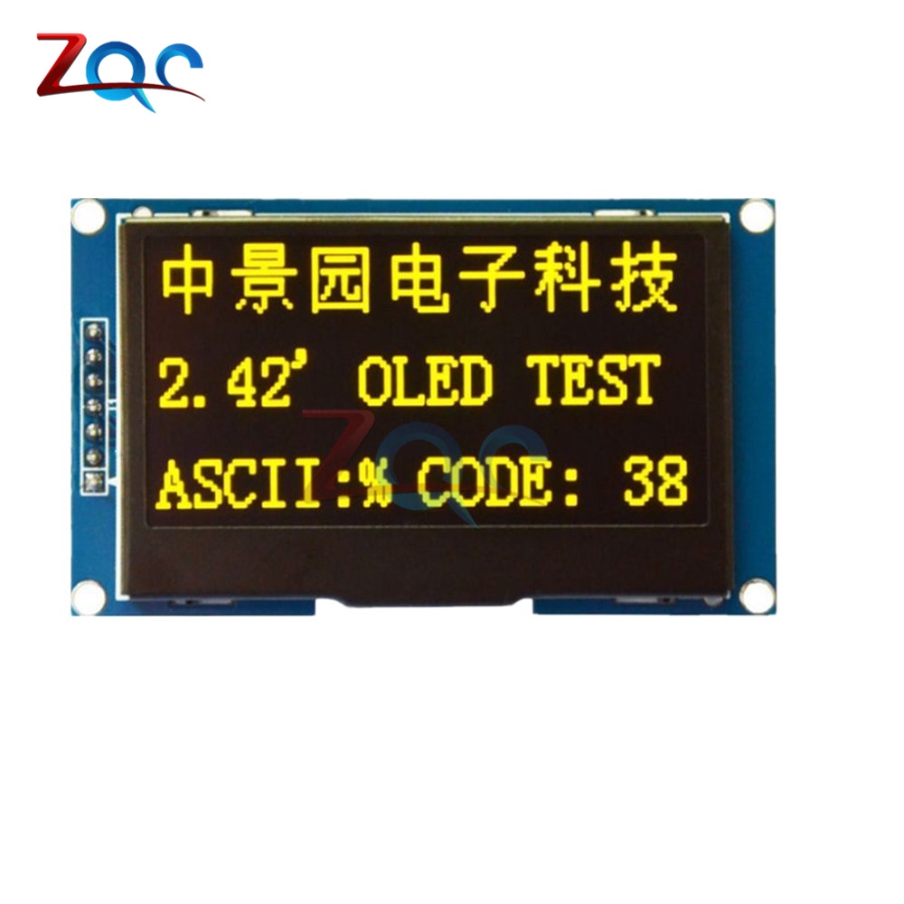 2.42寸液晶屏12864 OLED顯示模塊IIC I2C SPI串口C51 STM32 SSD1309 128X64白 | 蝦皮購物