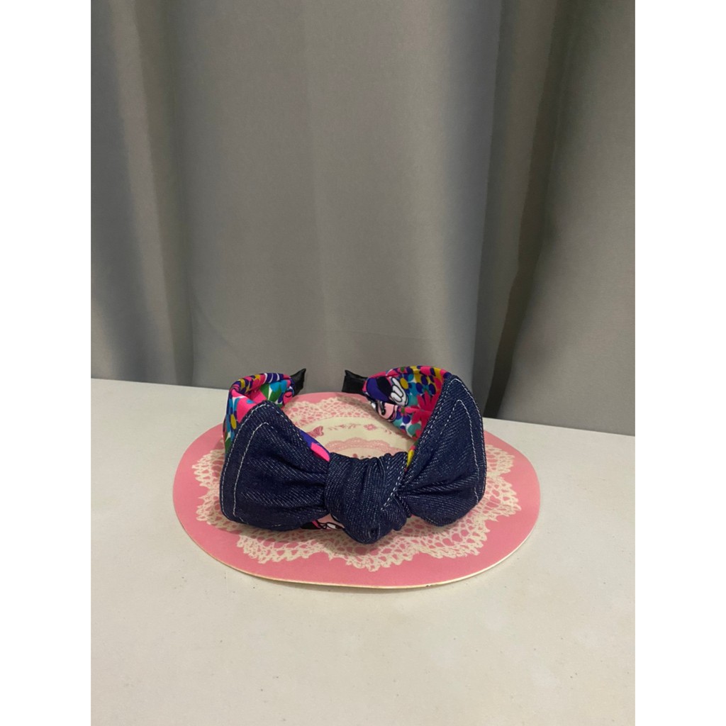 MIMIMAMA NIUNIU 妞妞 ciao lady 髮箍 設計款 自訂款 蝴蝶結 米妮 牛仔 | 蝦皮購物