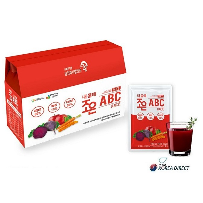 韓國 조은NFC ABC果汁100ml x 30包(蘋果汁胡蘿蔔汁紅甜菜汁) | 蝦皮購物