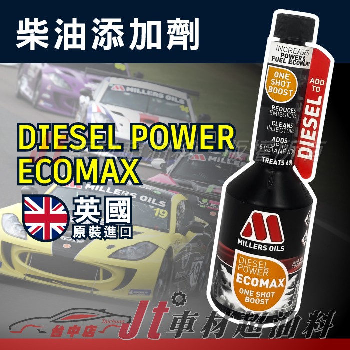 Jt車材 - MILLERS DIESEL POWER ECOMAX 柴油效能提升劑 馬力提升加速性 #6206 | 蝦皮購物