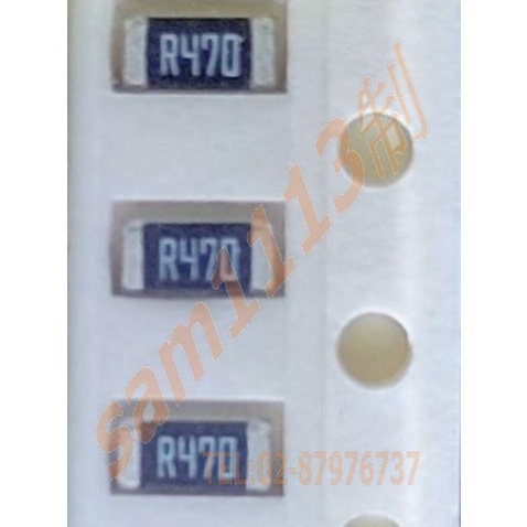 113電阻 CHIP R 1206 0.47歐姆 印R470 / 0.51歐姆 印R510 5% 晶片型SMD 貼片電阻 | 蝦皮購物