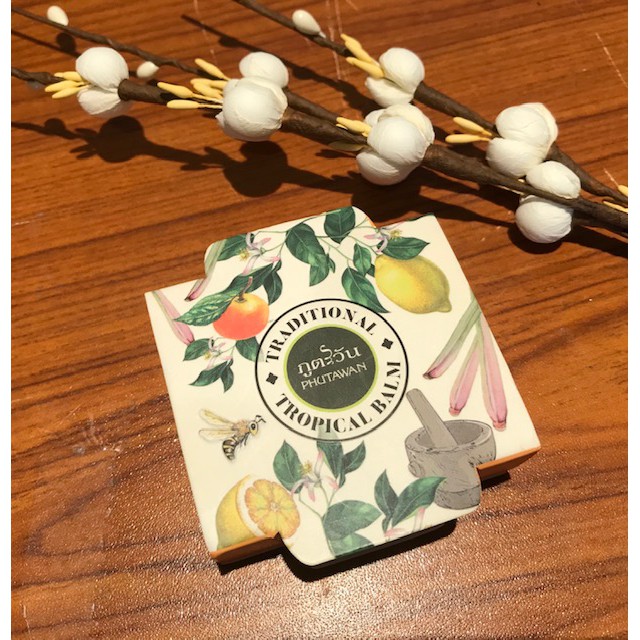 泰國正品 Phutawan 香膏 普妲旺 天然草本 香氛膏 香水膏 薰衣草 暹羅經典 熱帶風情 35g | 蝦皮購物