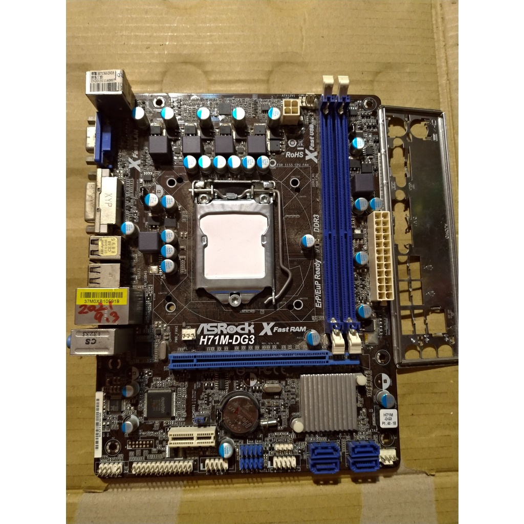 華擎 H71M-DG3 1155 主機板 附擋板 | 蝦皮購物