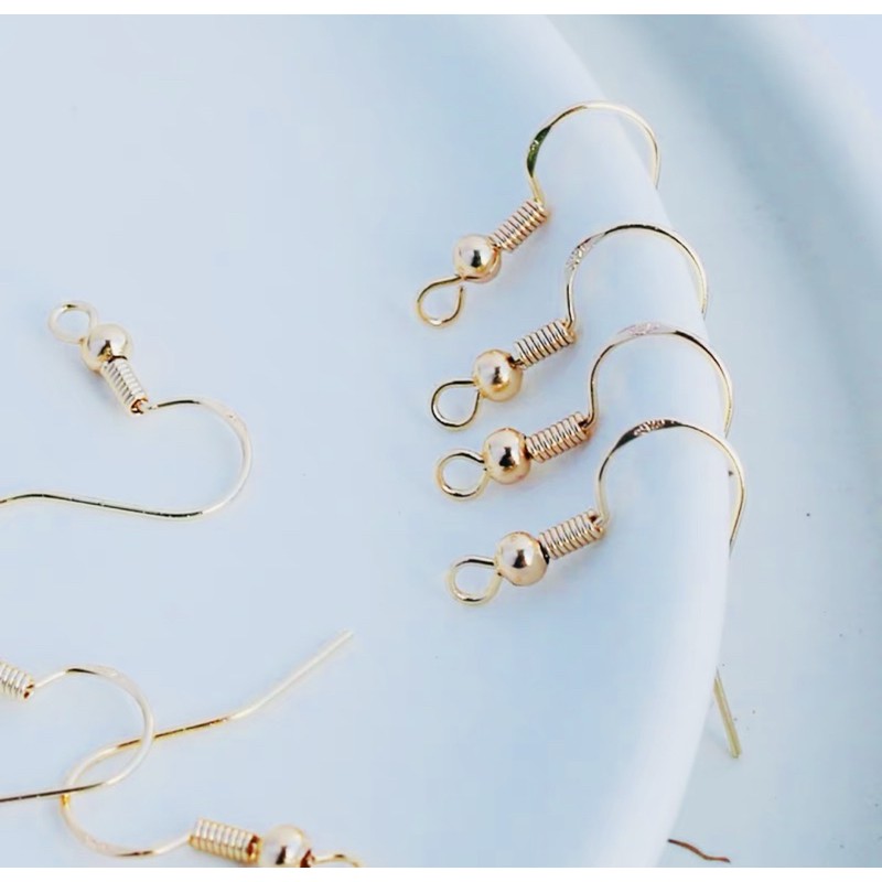 日本 14k包金 《高端耳環配件系列》帶鋼印s925銀標誌 超美精緻保色耳勾 DIY 手作材料 | 蝦皮購物