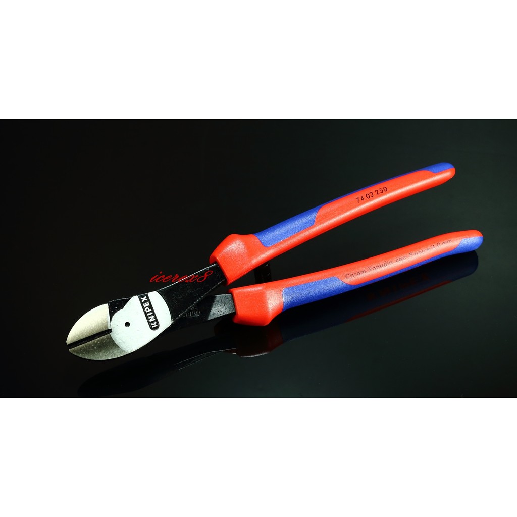 【美德工具】 KNIPEX 74 02 250高槓桿強力斜口鉗(雙料舒適手柄)另有鍍鉻防銹版74 05 250 | 蝦皮購物