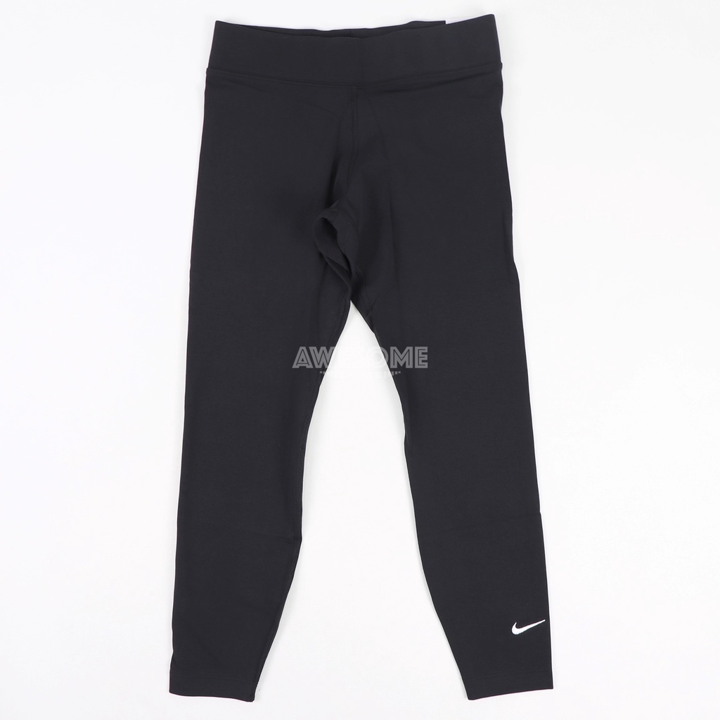 [歐鉉]NIKE NSW 黑色 刺繡LOGO 小LOGO 基本款 緊身褲 內搭褲 運動休閒 女生 CZ8533-010 | 蝦皮購物
