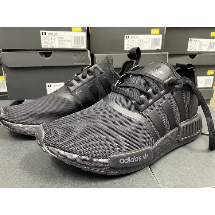 日本公司貨 ADIDAS NMD R1 BOOST 全黑 襪套式 經典款 愛迪達 休閒 慢跑鞋【FV9015】 | 蝦皮購物
