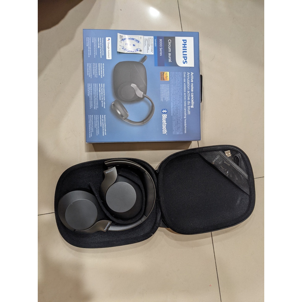 Philips 飛利浦 TAPH805 無線藍芽耳機 可折疊收納 抗噪 藍芽耳機 耳罩式耳機 藍牙耳機 頭戴式 (五折) | 蝦皮購物
