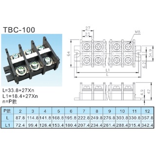 【洋洋小舖】Tend 天得 卡式組立端子盤 TBC- 30A 60A 100A 200A 300A 端子盤 組合式端子台 | 蝦皮購物