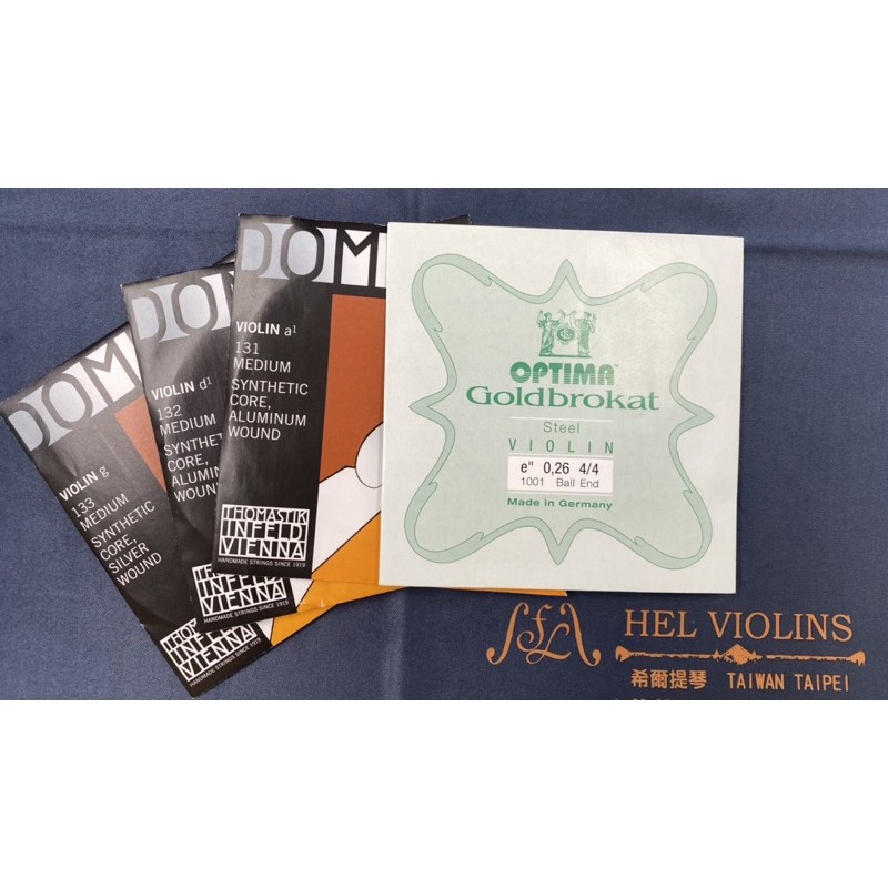 【希爾提琴】Optima (Lenzner) 經典 小提琴E弦+Dominant-A-D-G弦-希爾進口公司貨銷量第一🥇 | 蝦皮購物