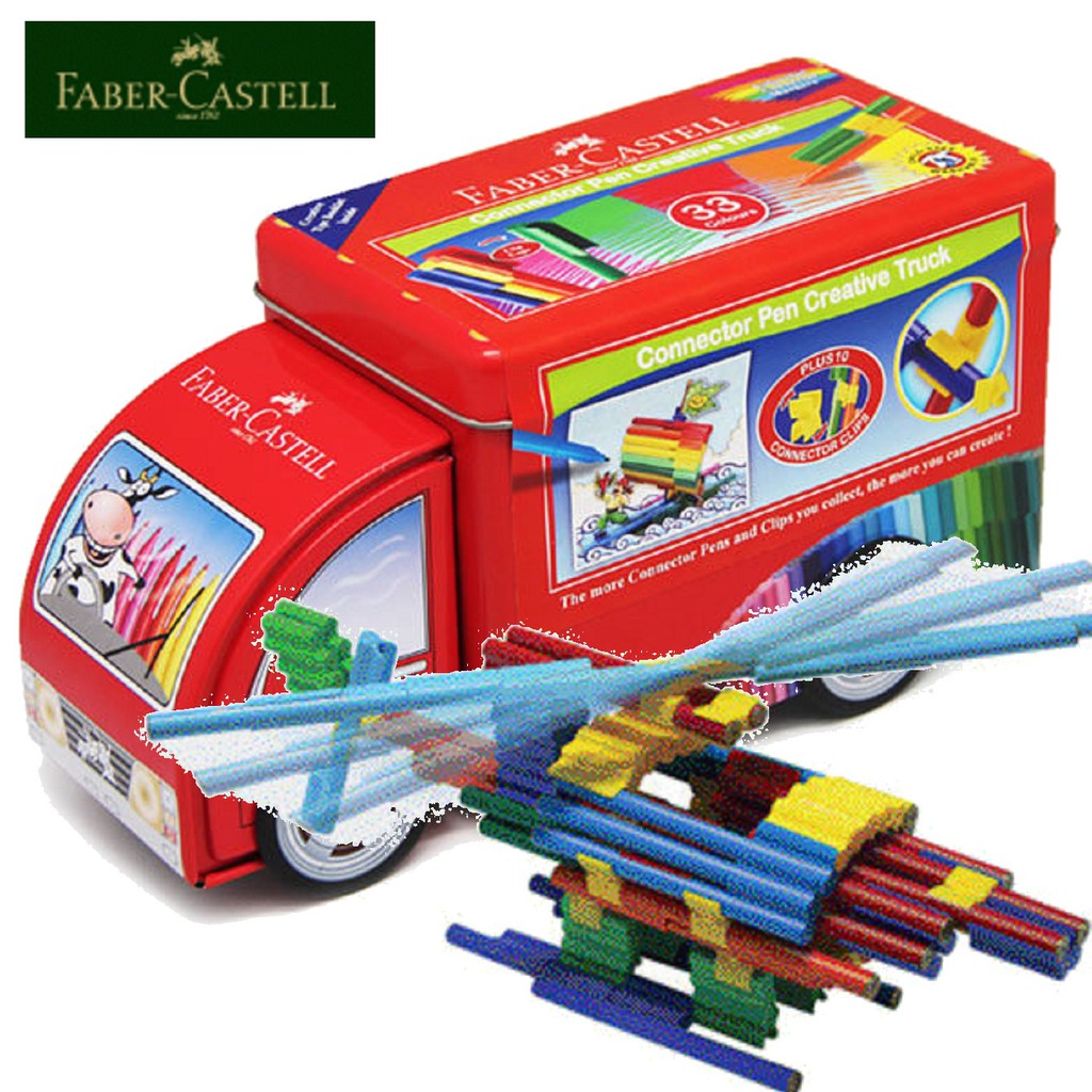 輝柏 卡車造型彩色筆33色 繪畫/彩繪 §小豆芽§ Faber-Castell 輝柏 卡車造型彩色筆33色 | 蝦皮購物
