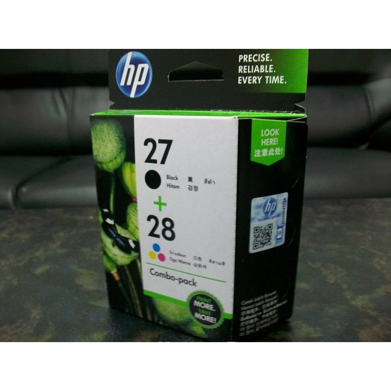 [超級碳粉]含稅 原廠 HP 27 28 CC628AA C8727A C8728A 全新原廠墨水匣 1210 3325 | 蝦皮購物