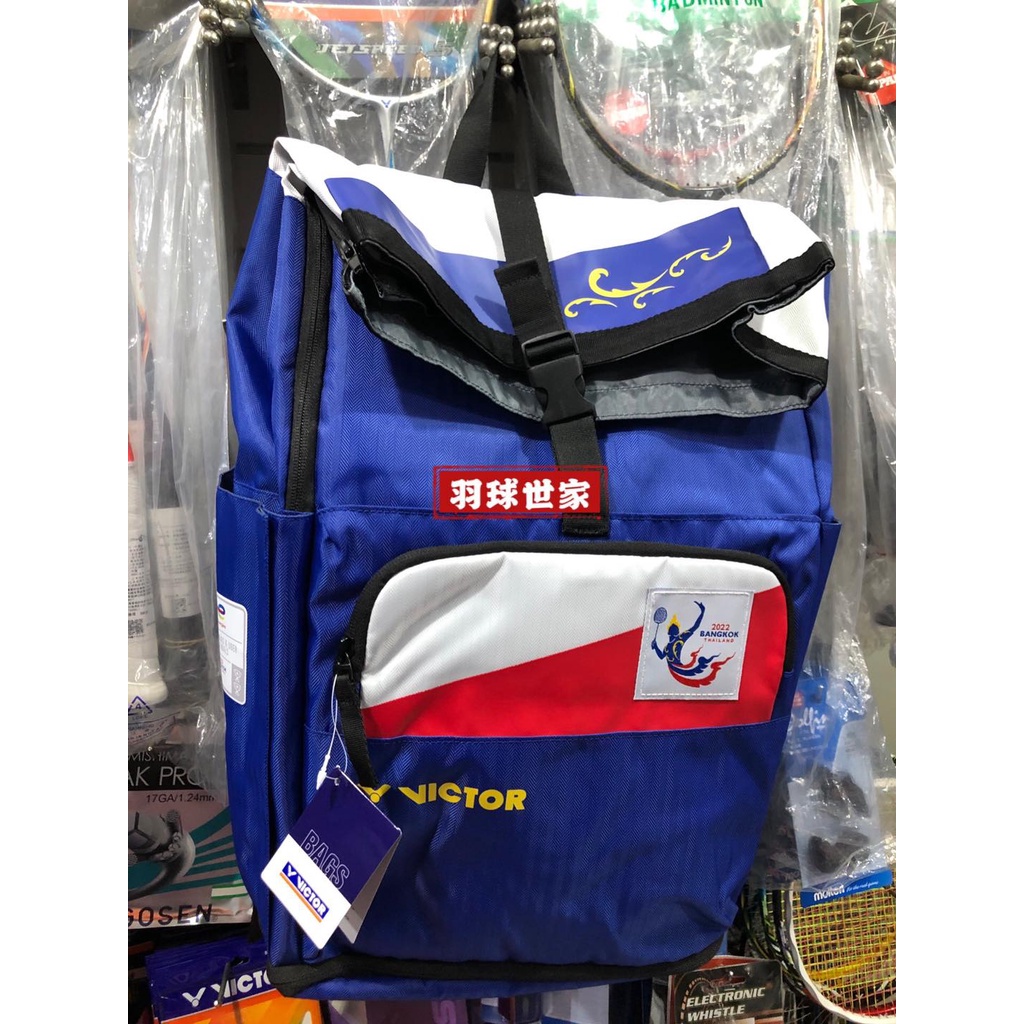 出清特價 (羽球世家) 勝利 背包 湯優盃 藍金 羽球背包 BR-3041 後背包 TUCB 深藍 VICTOR 運動 | 蝦皮購物
