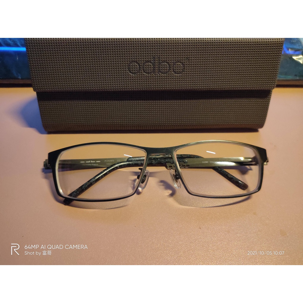 【odbo】1180 C2AD 霧鐵灰色 輕量化 鈦金屬鏡架 薄剛鏡框 舒適配戴 | 蝦皮購物