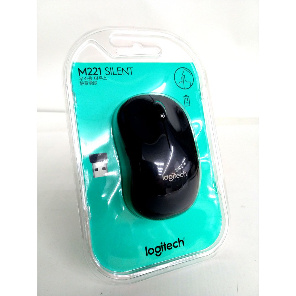 【MR3C】含稅 台灣公司貨 Logitech羅技 M221 SILENT 無線光學滑鼠 黑色 | 蝦皮購物