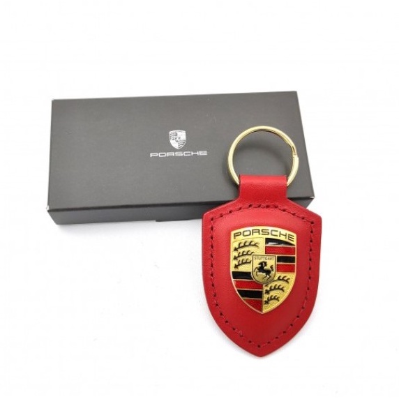 【原廠精品專賣】PORSCHE 保時捷經典盾徽鑰匙圈 ★紅色★ 原廠料號：WAP 050 092 0E | 蝦皮購物