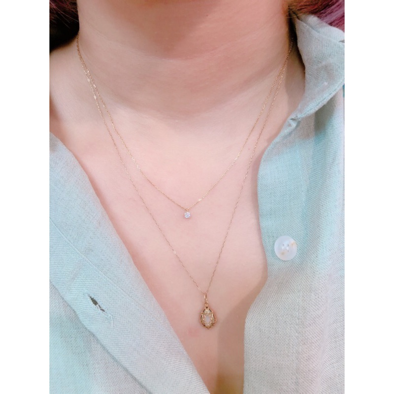 日本 agete 絕版 18K 10分 秘密單鑽項鍊 訂金 | 蝦皮購物