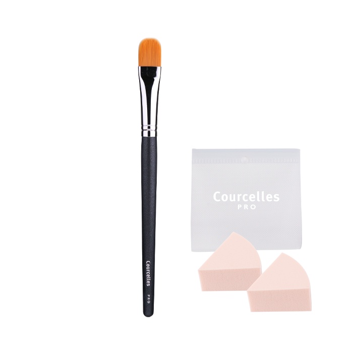 【Courcelles】遮瑕刷No.10+水海綿2pcs | 蝦皮購物