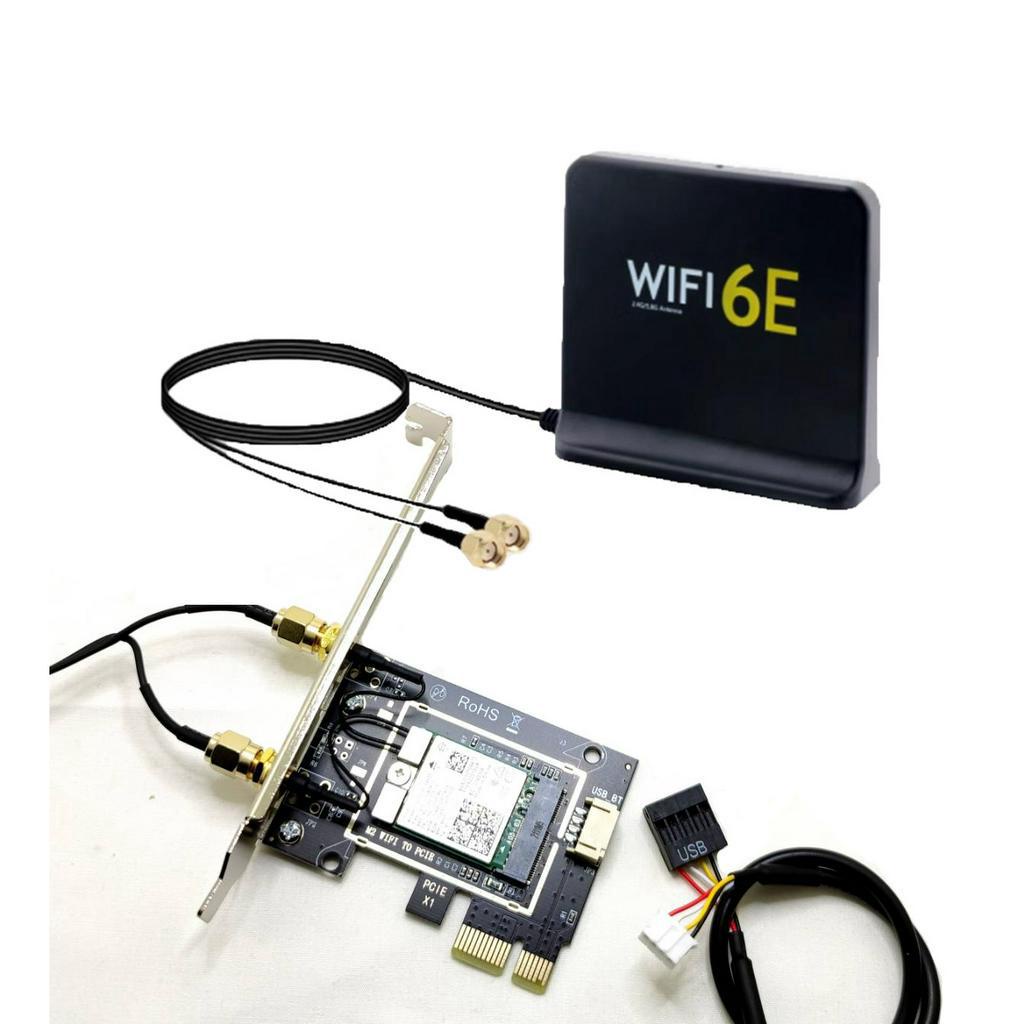全新現貨 Intel AX210 WiFi6 6E 6G 雙頻 桌上型電腦無線網路卡 AX200 藍牙 5.3 PCIE | 蝦皮購物