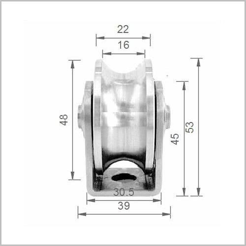 【singcoco】304 不銹鋼材質 角輪 H輪 U型輪 V型輪 大門輪 角鐵輪 角形 角型輪 軌道輪 鐵軌 | 蝦皮購物