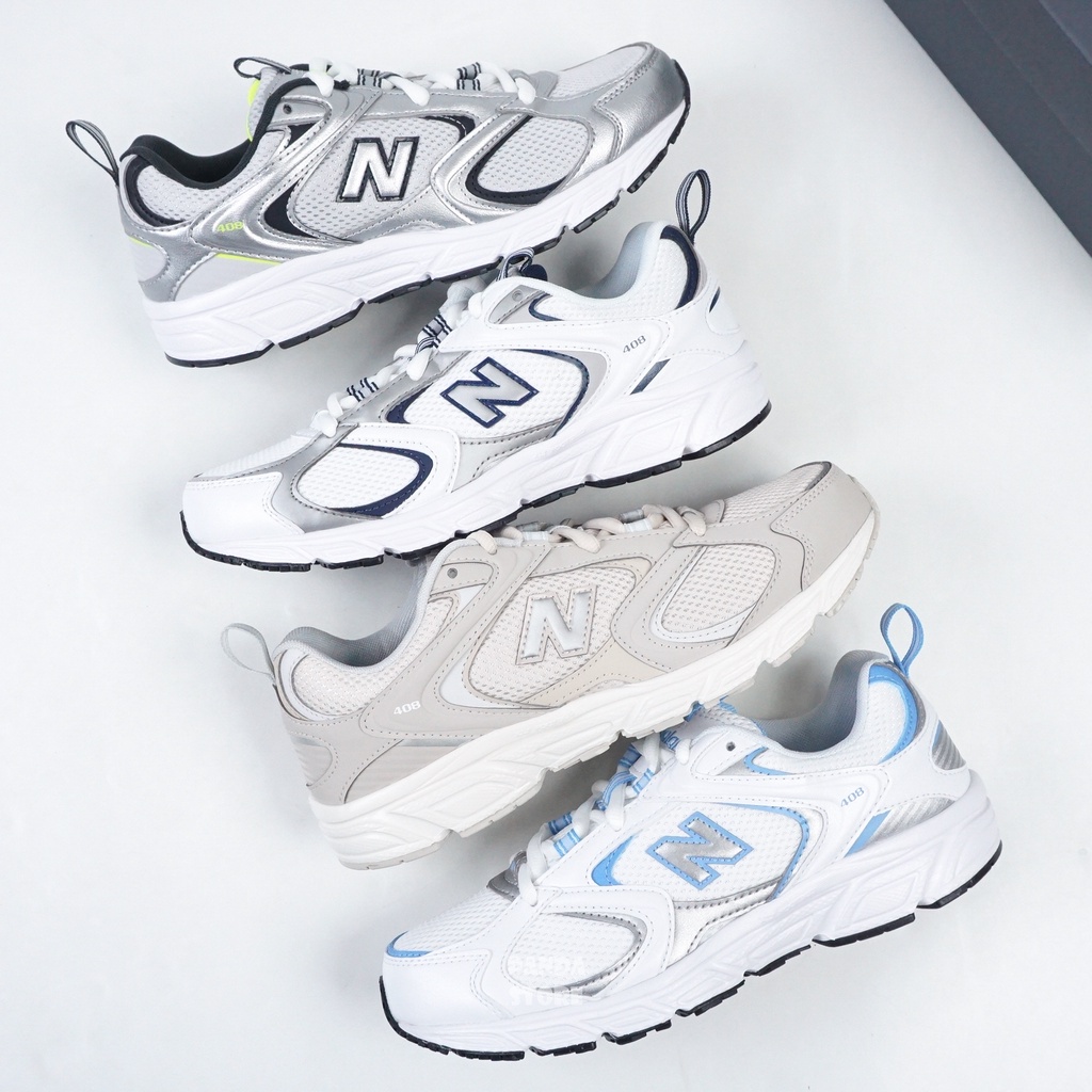 胖達）NEW BALANCE 408 NB 運動鞋 ML408A 白深藍 ML408C 銀黑 奶茶 白淺藍 男女鞋 | 蝦皮購物