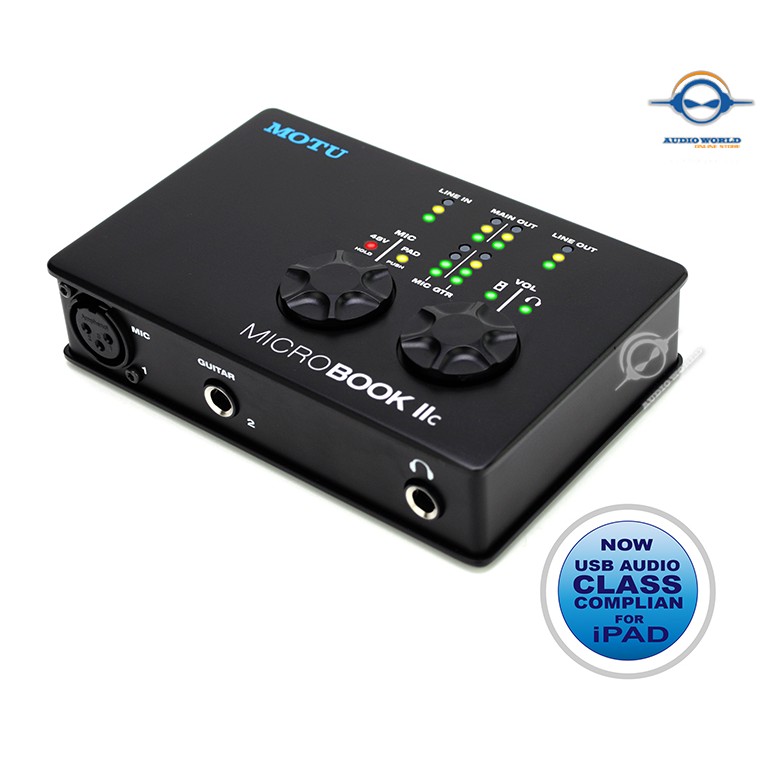 新一代MOTU Microbook IIc優質錄音介面 - 支援iPad【音響世界】 | 蝦皮購物