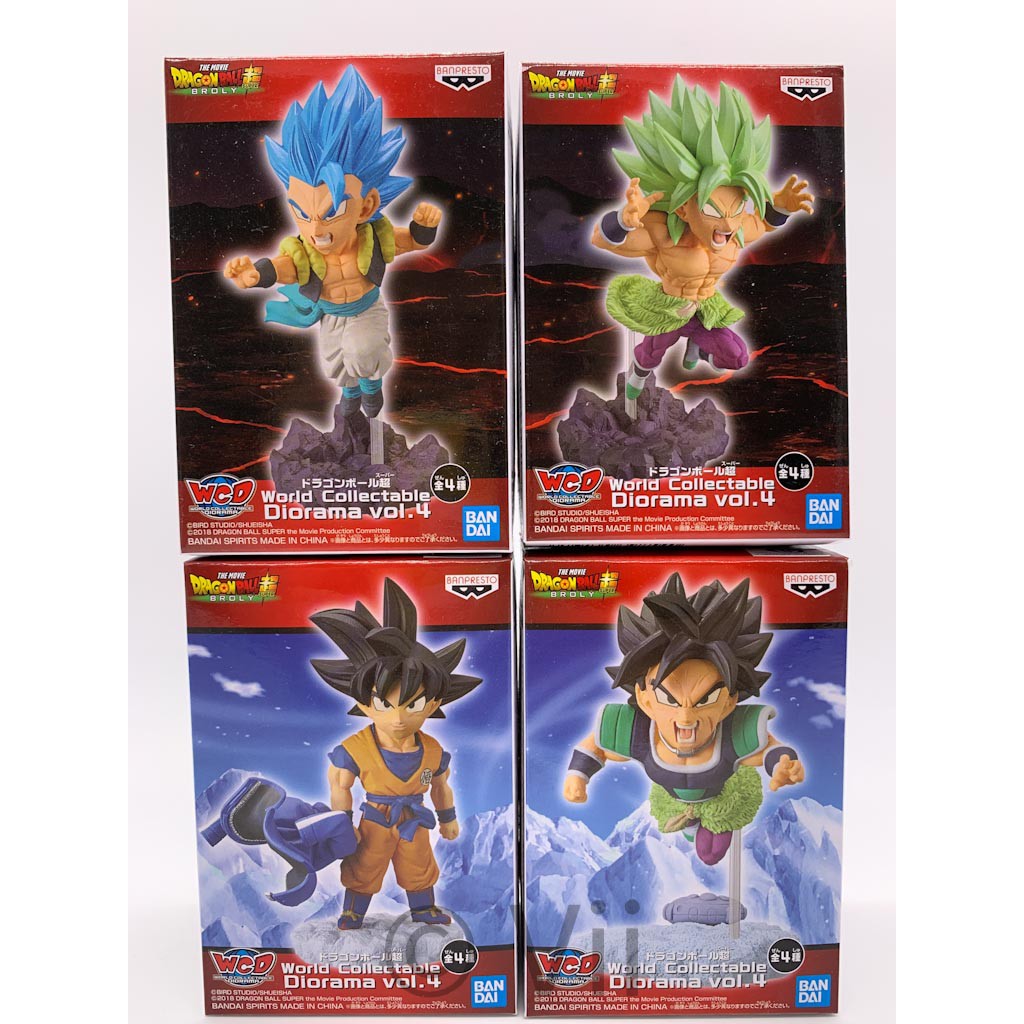 二手 日版 金證 七龍珠 WCD Vol.4 布羅利 悟吉塔 孫悟空 七龍珠超 劇場版 WCF 公仔 | 蝦皮購物