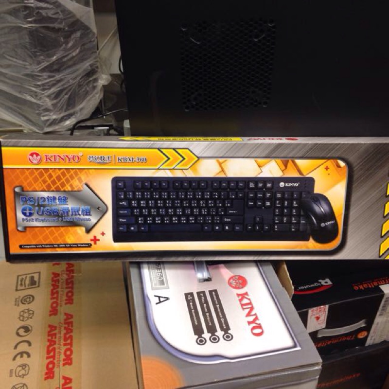[鍵盤]耐嘉 KINYO KBM-360 PS/2鍵盤 + USB 鍵盤滑鼠組 鍵鼠組 | 蝦皮購物