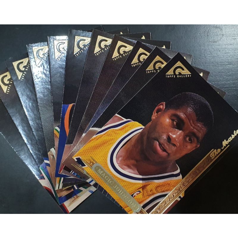 Topps Gallery Magic Johnson Olajuwon Kemp Miller Hill O'Neal | 蝦皮購物