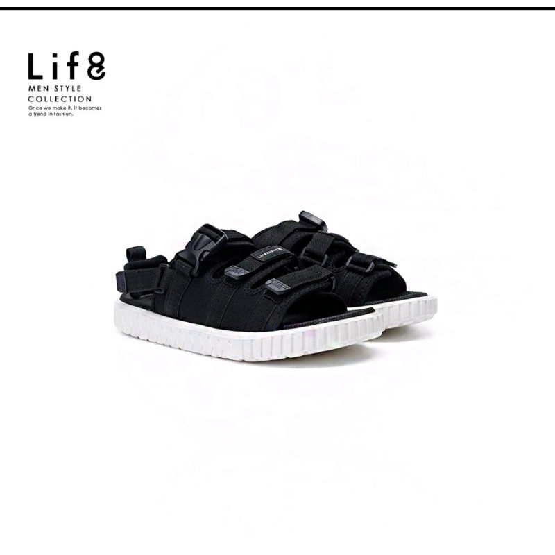 Life8-Sport 潛水布 餅乾涼拖鞋(兩用款)-19022-黑色 | 蝦皮購物