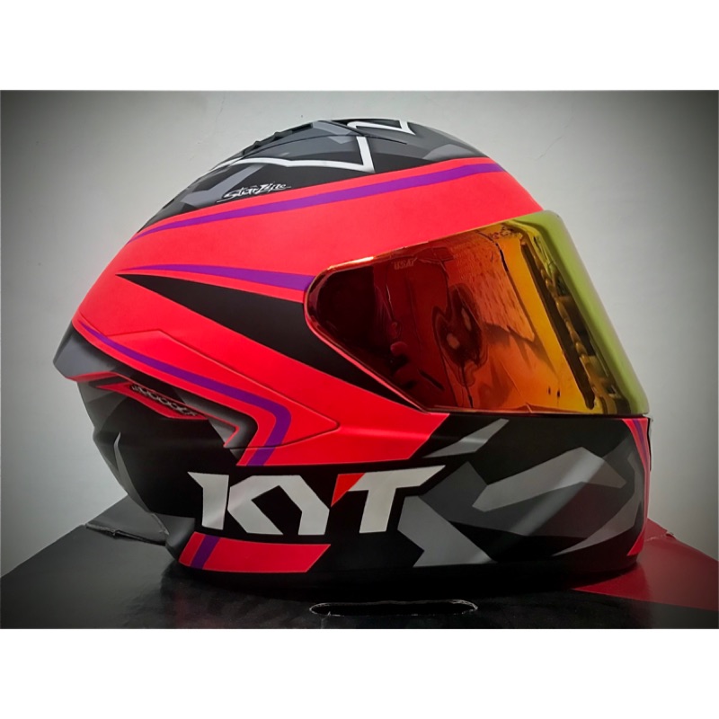 🔥KYT NFR #41🔥#粉#消光粉#粉霧面#選手彩繪 全罩式安全帽 (內藏墨鏡) 送墨片 | 蝦皮購物