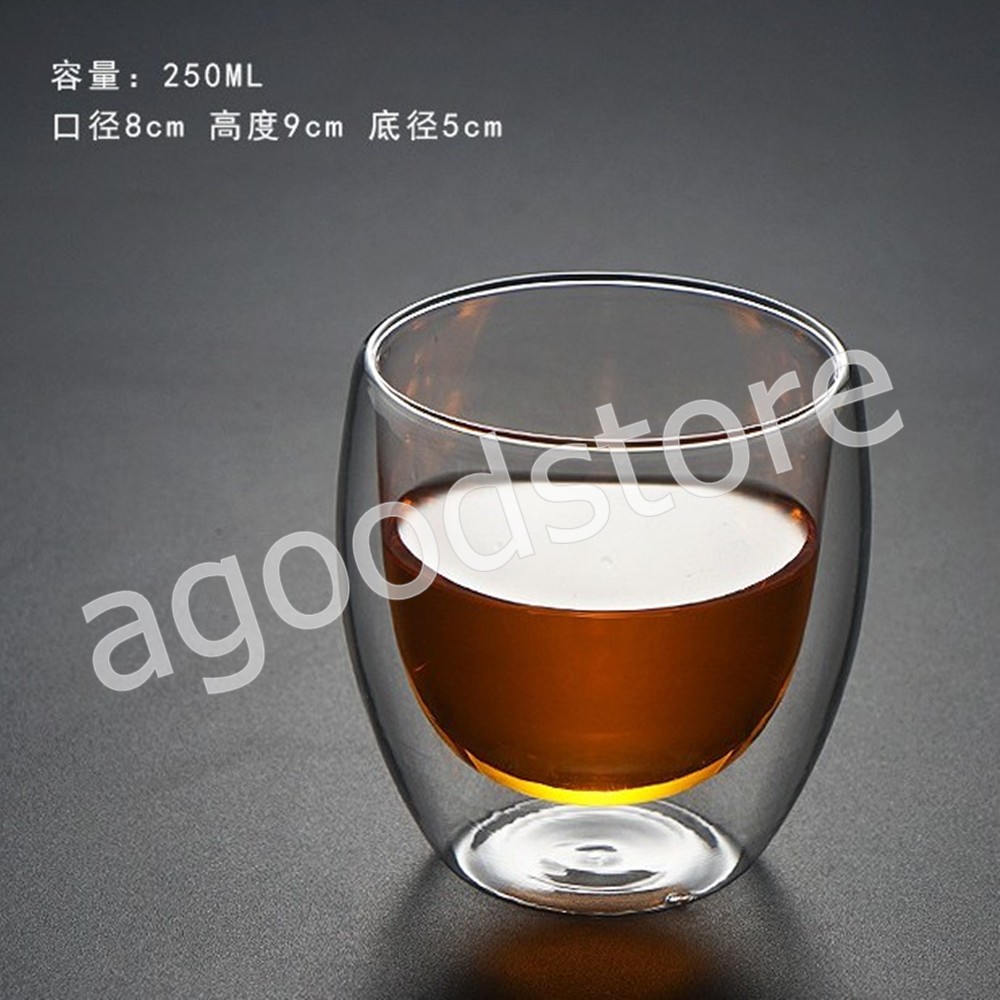 *A台中店35元* 玻璃杯 雙層玻璃杯 馬克杯 隔熱杯 茶杯 小茶杯 雙層杯 咖啡杯 耐熱玻璃杯 杯子 保溫杯 | 蝦皮購物