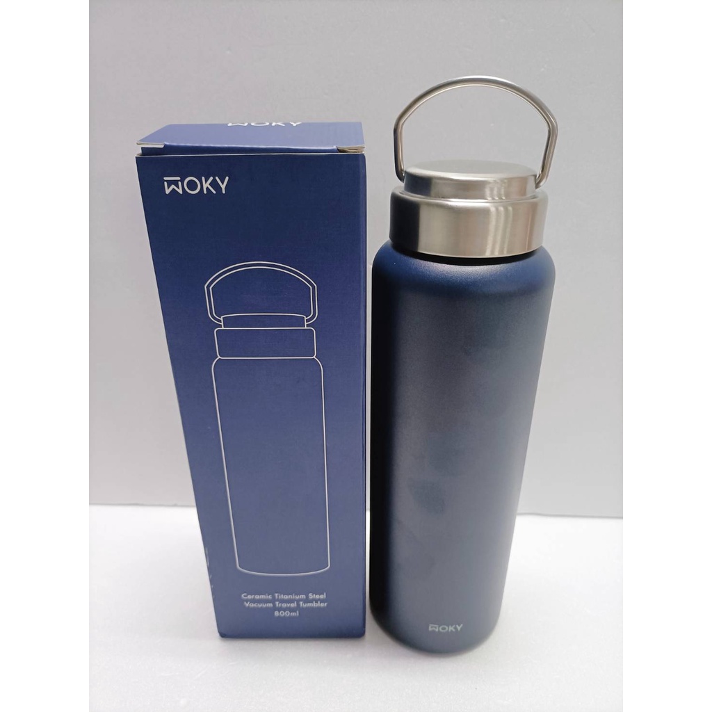 【時宜】 WOKY沃廚提手輕量陶瓷易潔層保溫瓶 陶瓷保溫杯 真空杯 保溫杯 800ml 1入 | 蝦皮購物