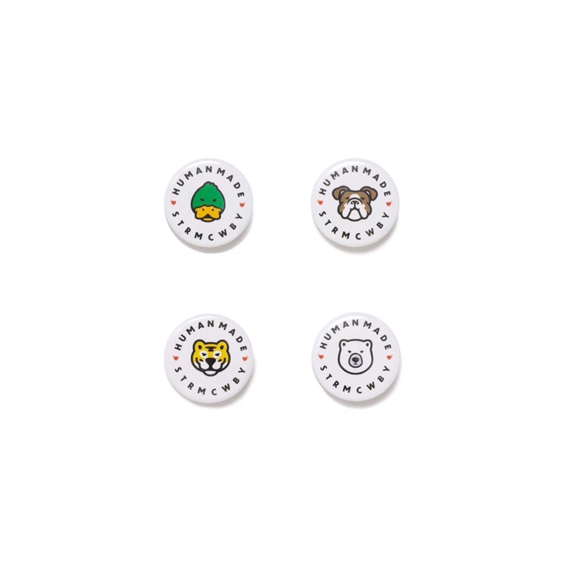 Human Made Animal Badge 4P Set 別針 Pin | 蝦皮購物