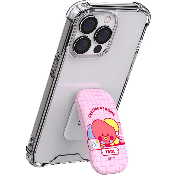 [BT21 官方] BT21 PARTY TIME CLUCK STAND TOK CLEAR AIRCUSHION R | 蝦皮購物