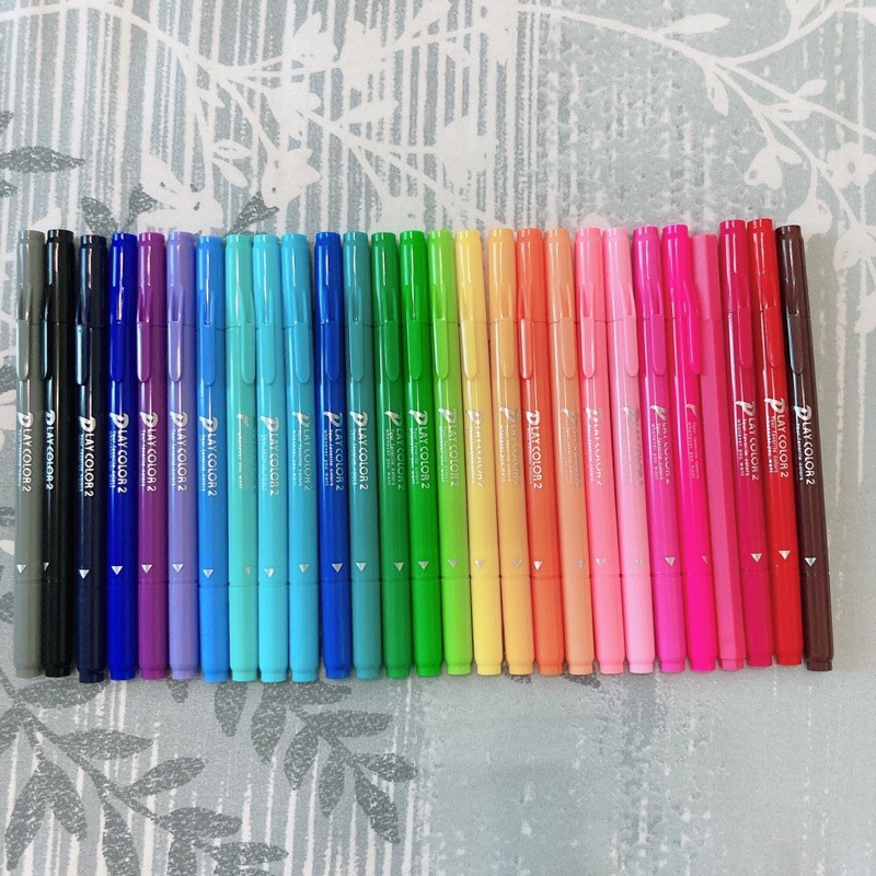 【TOMBOW日本蜻蜓】Play Color 2 玩色彩雙頭筆-26色入 9成新 | 蝦皮購物