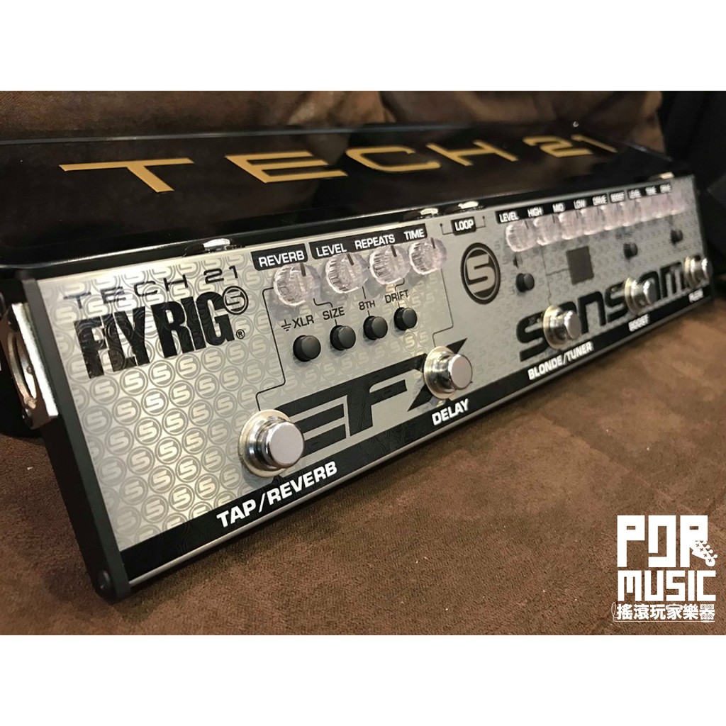【搖滾玩家樂器】全新 公司貨免運 TECH 21 Fly Rig 5 V2 綜合效果器 Reverb Delay 破音 | 蝦皮購物