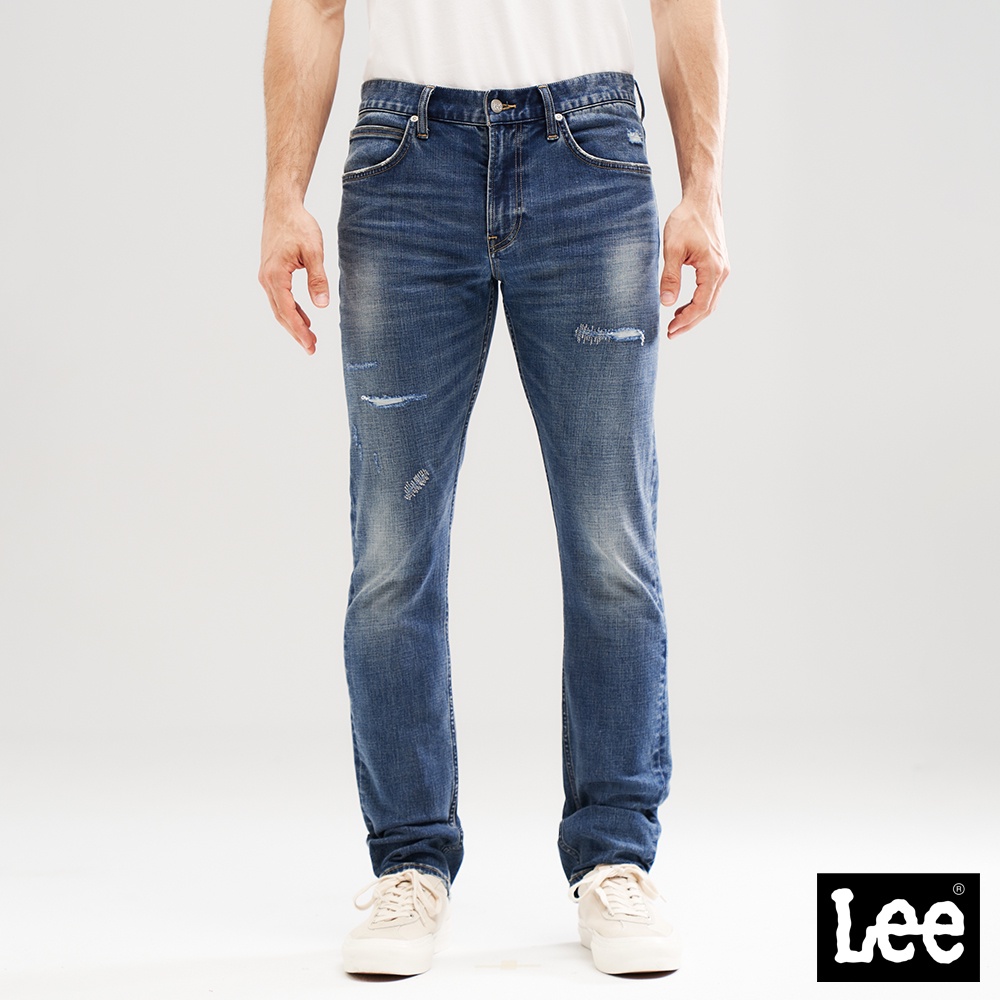 Lee 706 彈性低腰合身窄管牛仔褲 男 Modern 深藍洗水 LL220042441 | 蝦皮購物